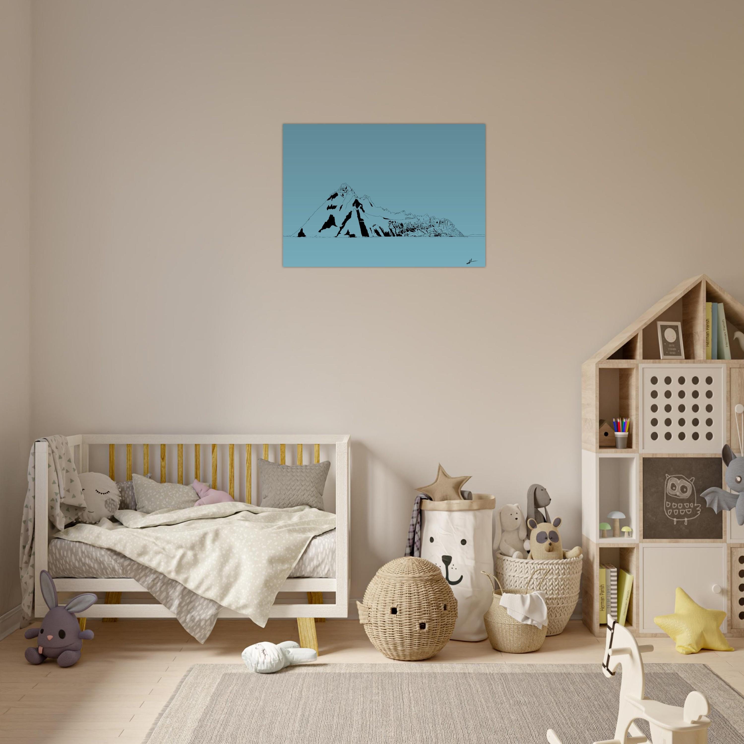 Skellig Michael Line Drawing Art, Landscape Orientation Print, Ireland ...