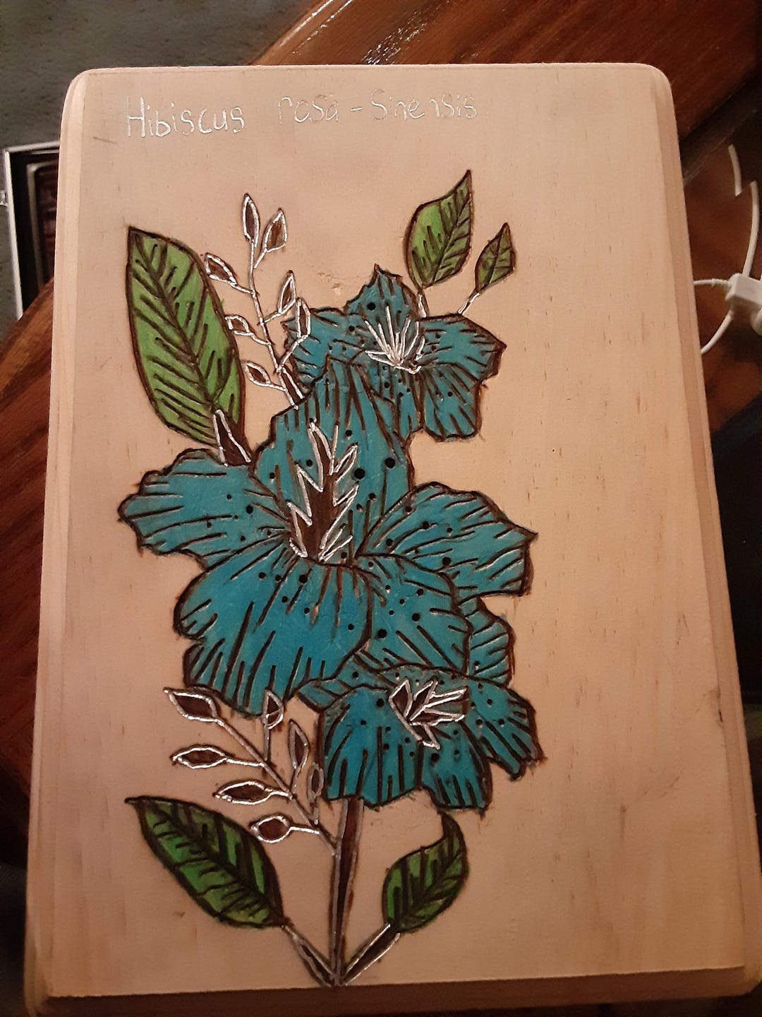 Flower Wood Burning - Etsy
