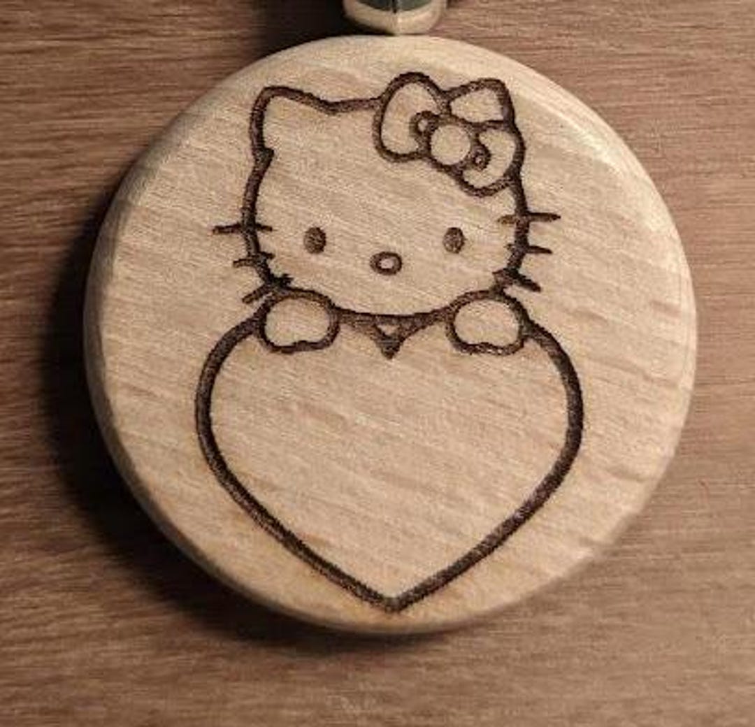 Hello Kitty Engraved Keychain - Etsy