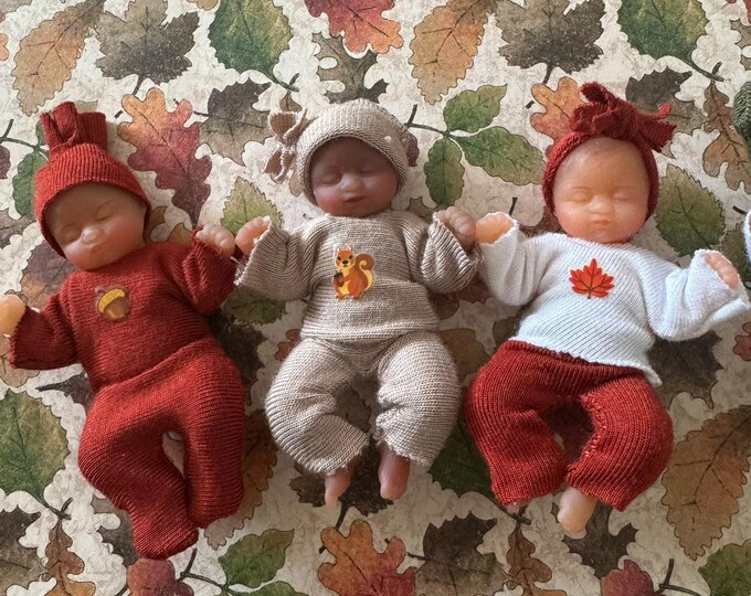 My Mini Zuru Baby Fall Collection, 2.5'' Dolls, Tiny Doll Clothes, Mini ...