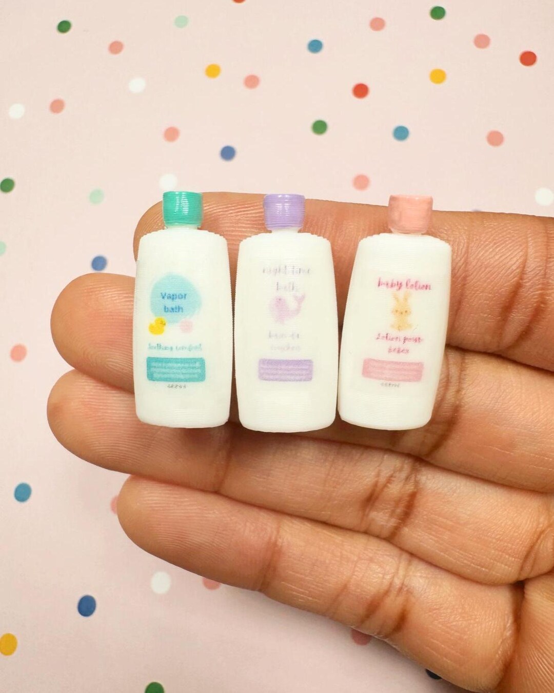 Miniature Baby Lotion 1:6 Scale, Mini Baby Accessories Props for ...