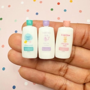 Miniature Baby Lotion 1:6 Scale, Mini Baby Accessories Props for ...