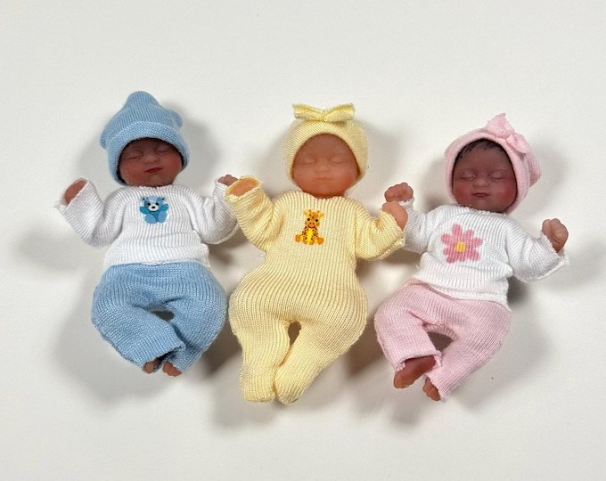 Mini Zuru Cute Baby Collection, 2.5''dolls, Tiny Baby Clothes for ...