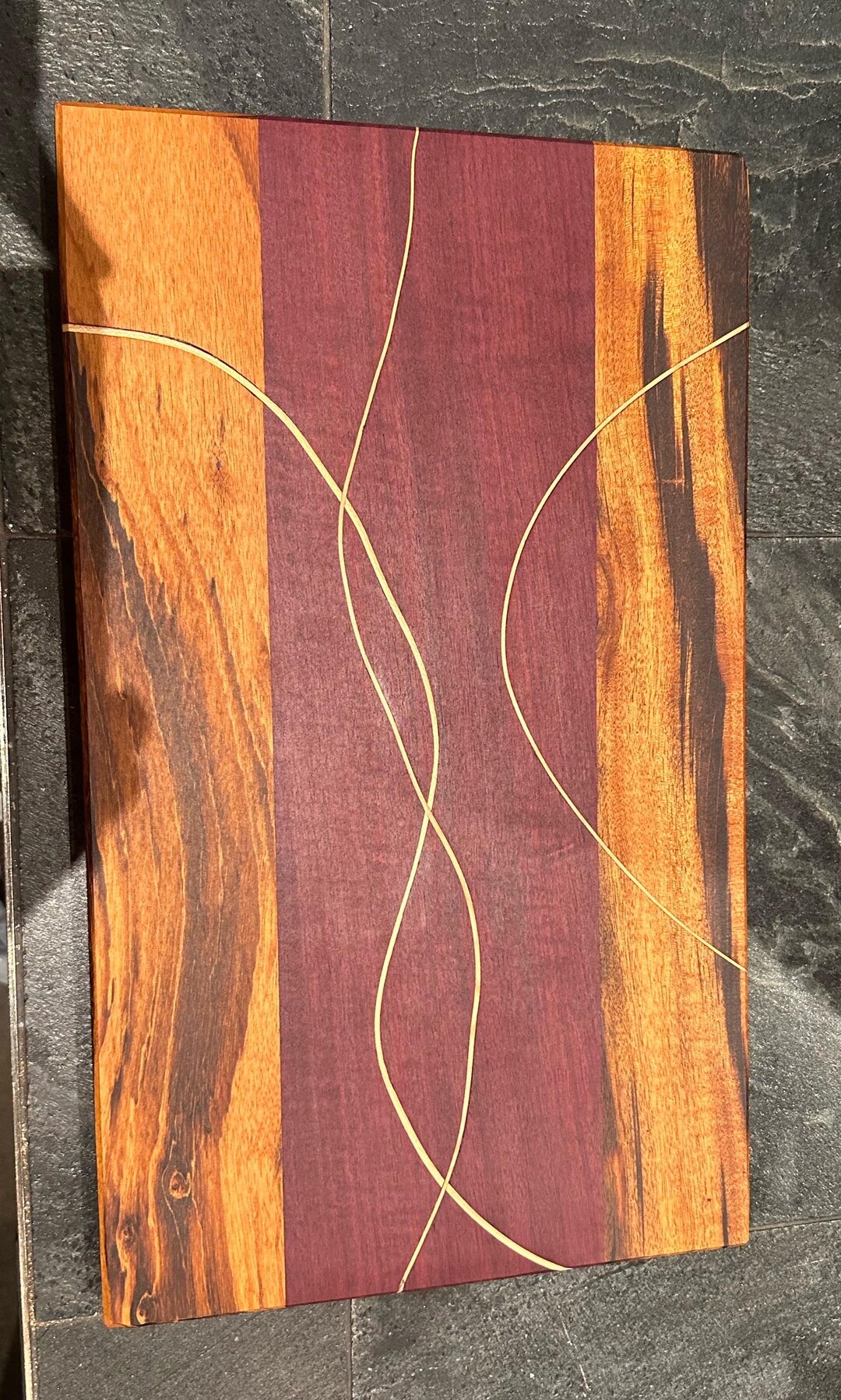 Inlay Weave Face Grain Cutting Board - Etsy