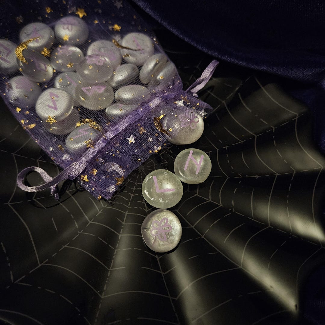 Elder Futhark Runes | White Runes | Flower Runes | Casting Runes ...