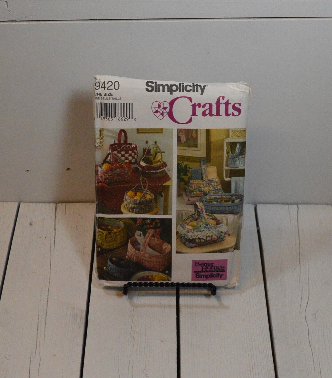 Simplicity Pattern 9420, Fabric Baskets - Etsy