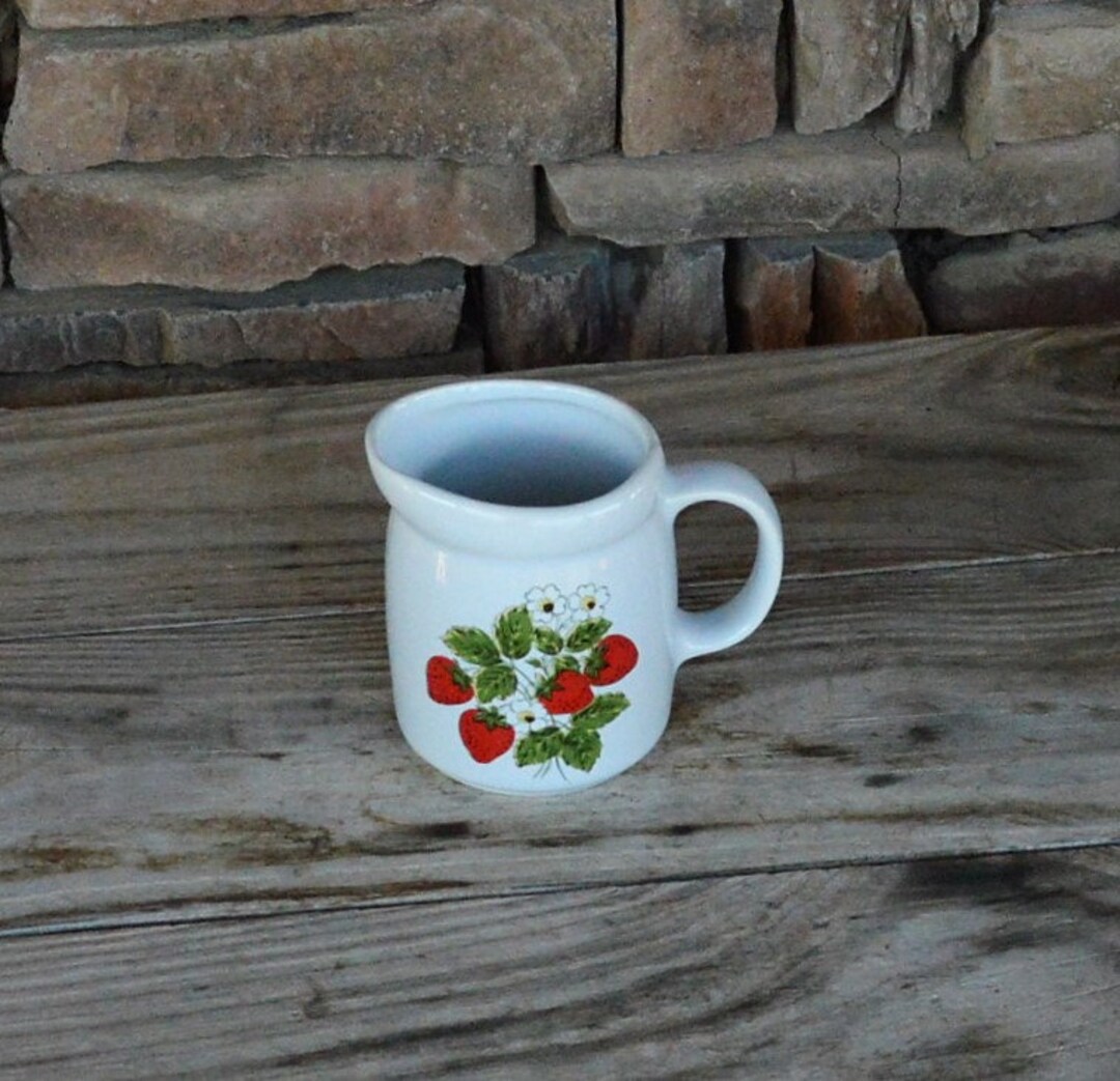 Vintage Mccoy Strawberry Country Creamer Pitcher - Etsy