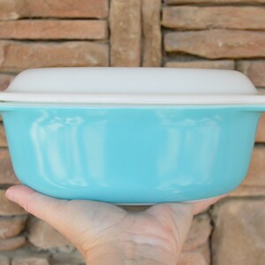 Vintage Pyrex Blue Doily Oval Casserole 043 With Lid - Etsy