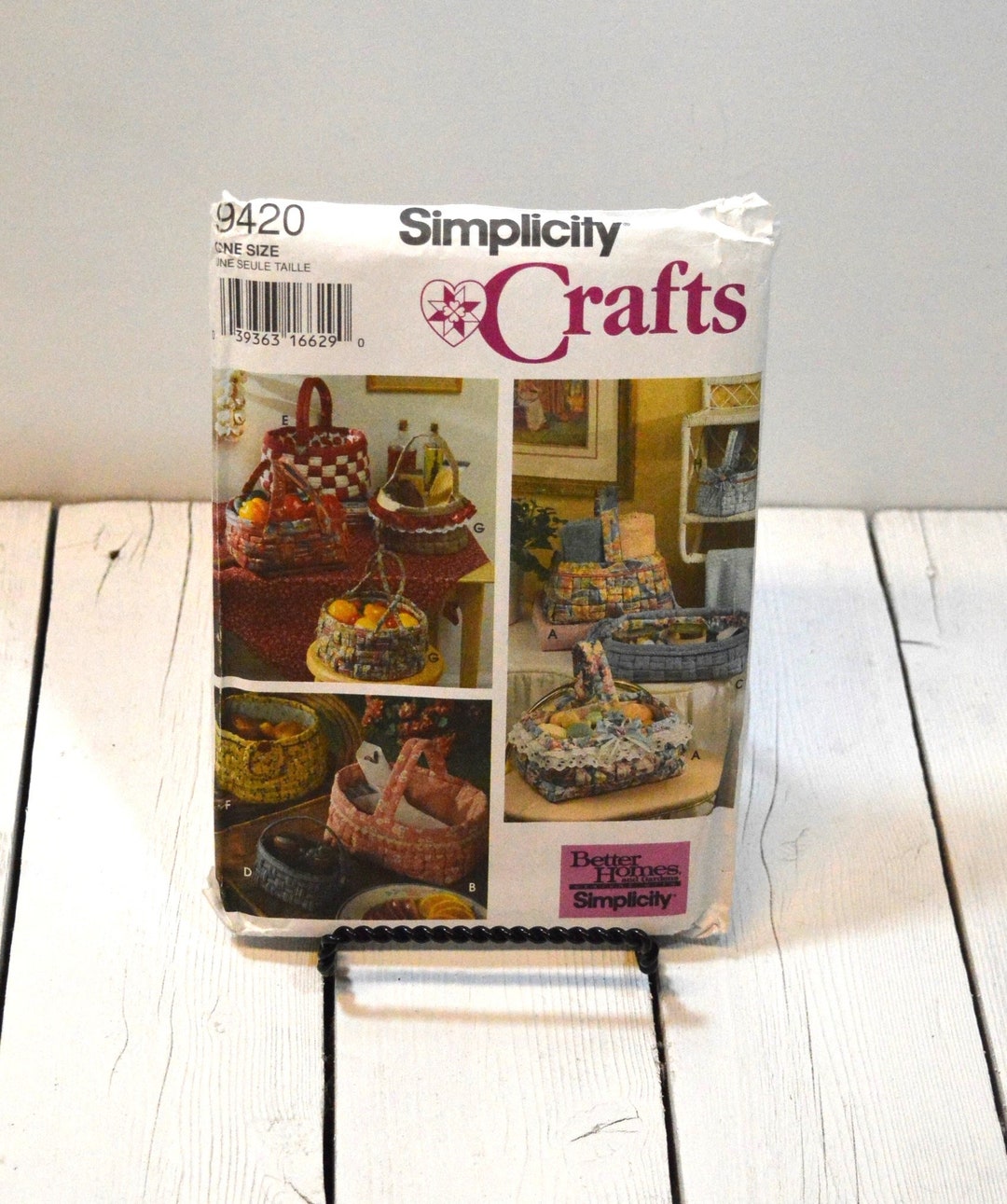 Simplicity Pattern #9420, Fabric Baskets - Etsy