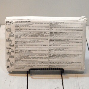 Simplicity Pattern #9420, Fabric Baskets - Etsy