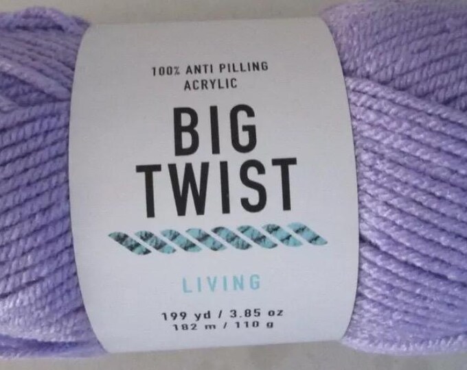 Big Twist Living Yarn New Lavender - Etsy