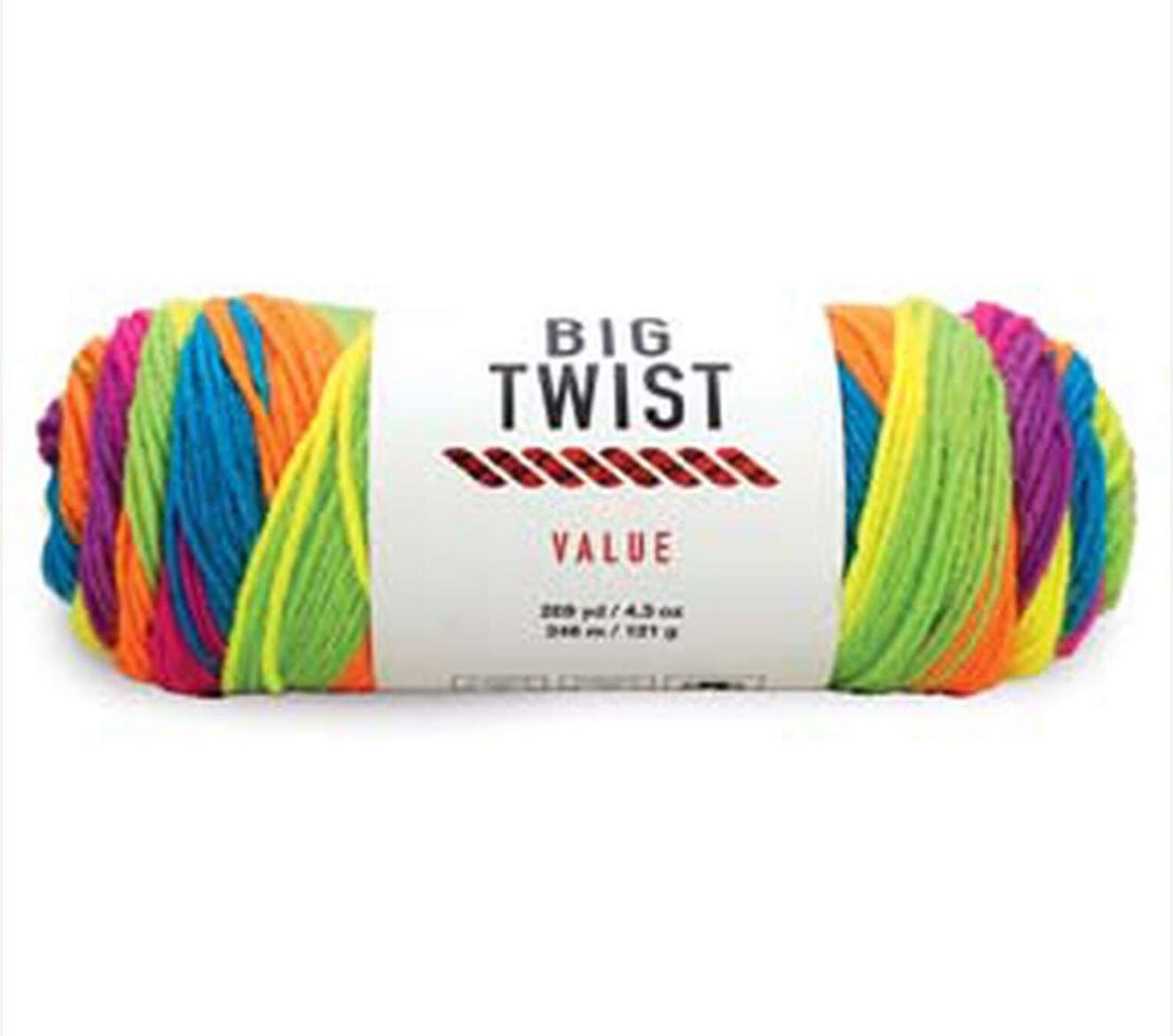 Big Twist Value Yarn Neon Lights - Etsy