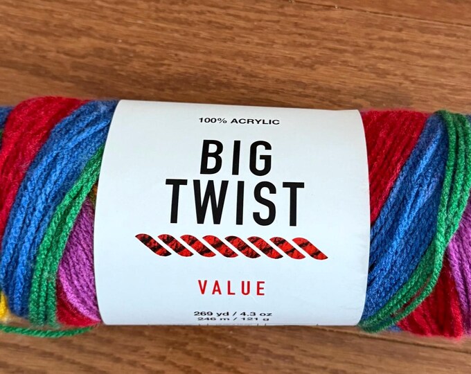 Big Twist Value Yarn Rainbow Wish - Etsy