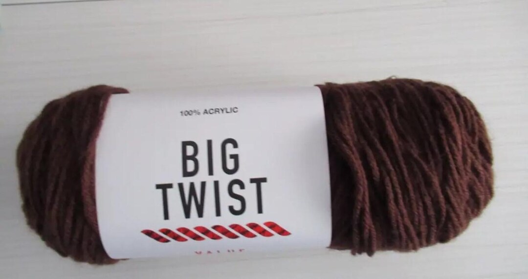 BIG TWIST Value CHOCOLATE Brown Yarn - Etsy