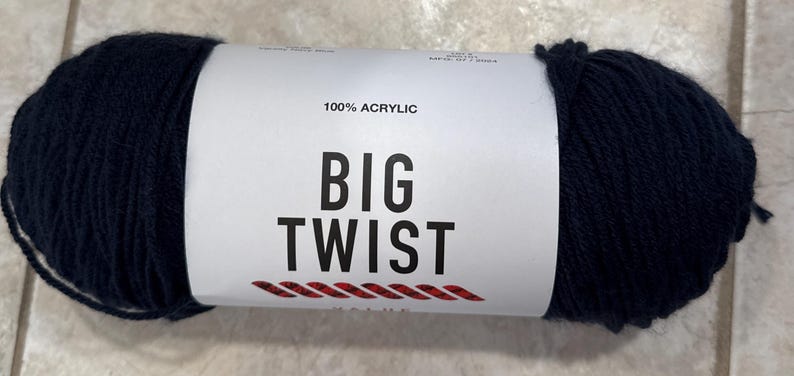 BIG TWIST Value Yarn Varsity Navy Blue - Etsy