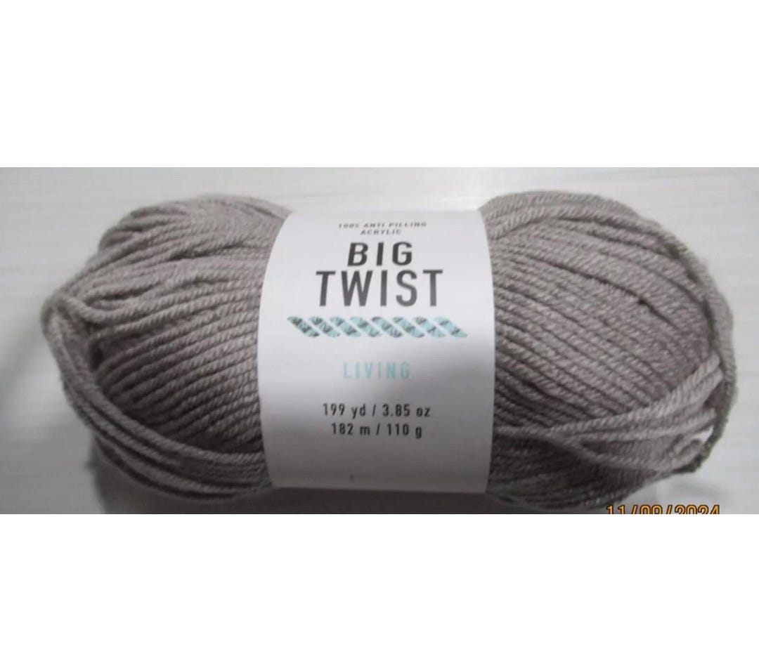 Big Twist Living Yarn Light Gray - Etsy
