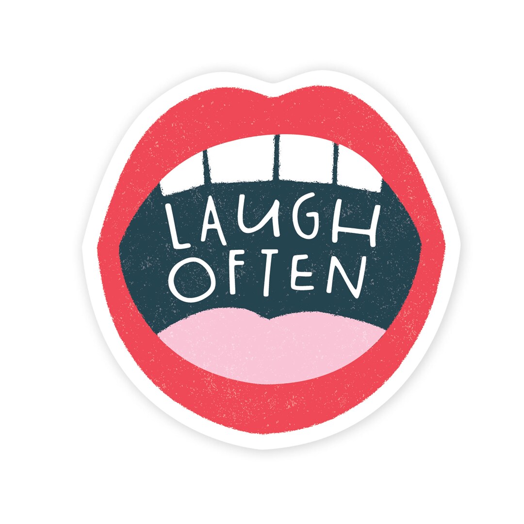 Laugh Often Sticker Die Cut Sticker - Etsy