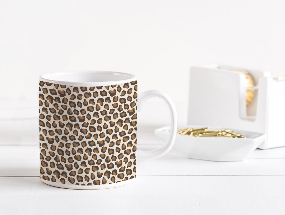 Leopard Print Coffee Mug - Etsy