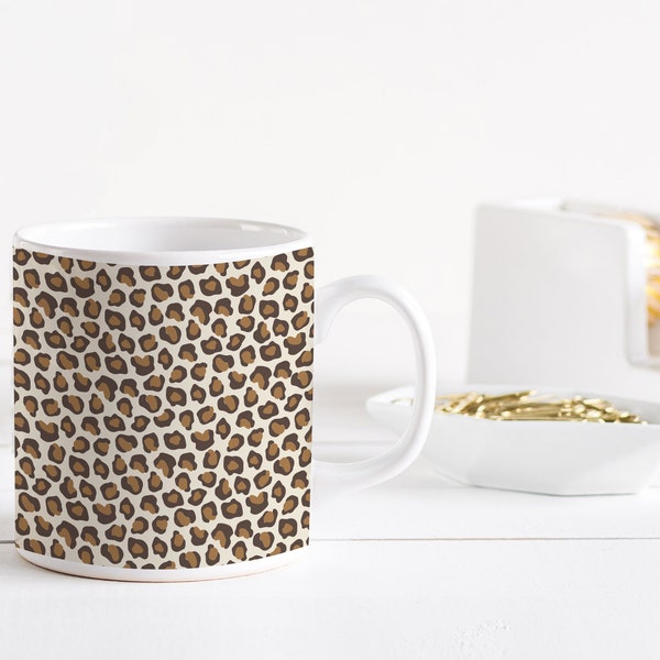 Leopard Print Mugs - Etsy