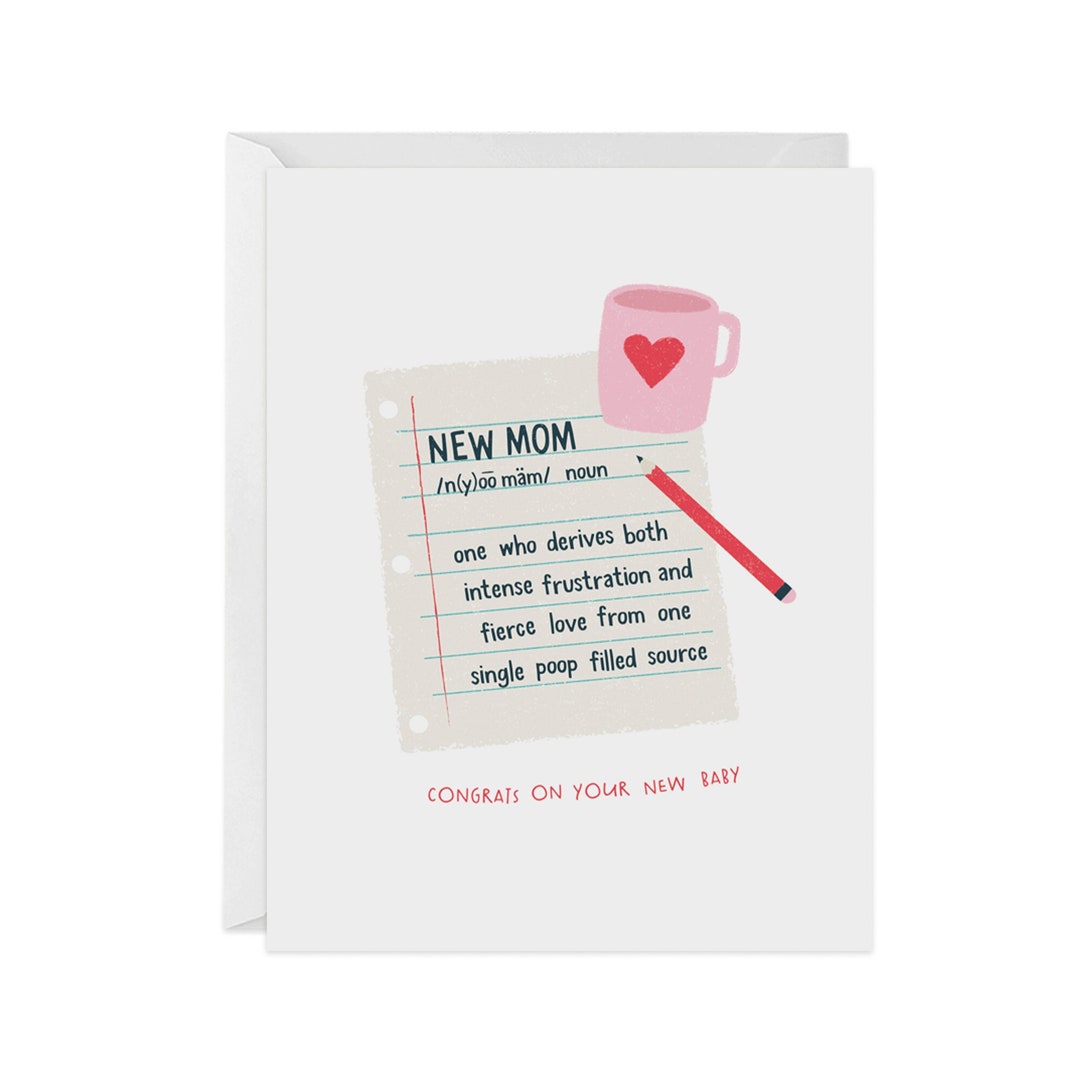 New Mom Baby Card | Greeting Card | New Baby | Baby Shower - Etsy