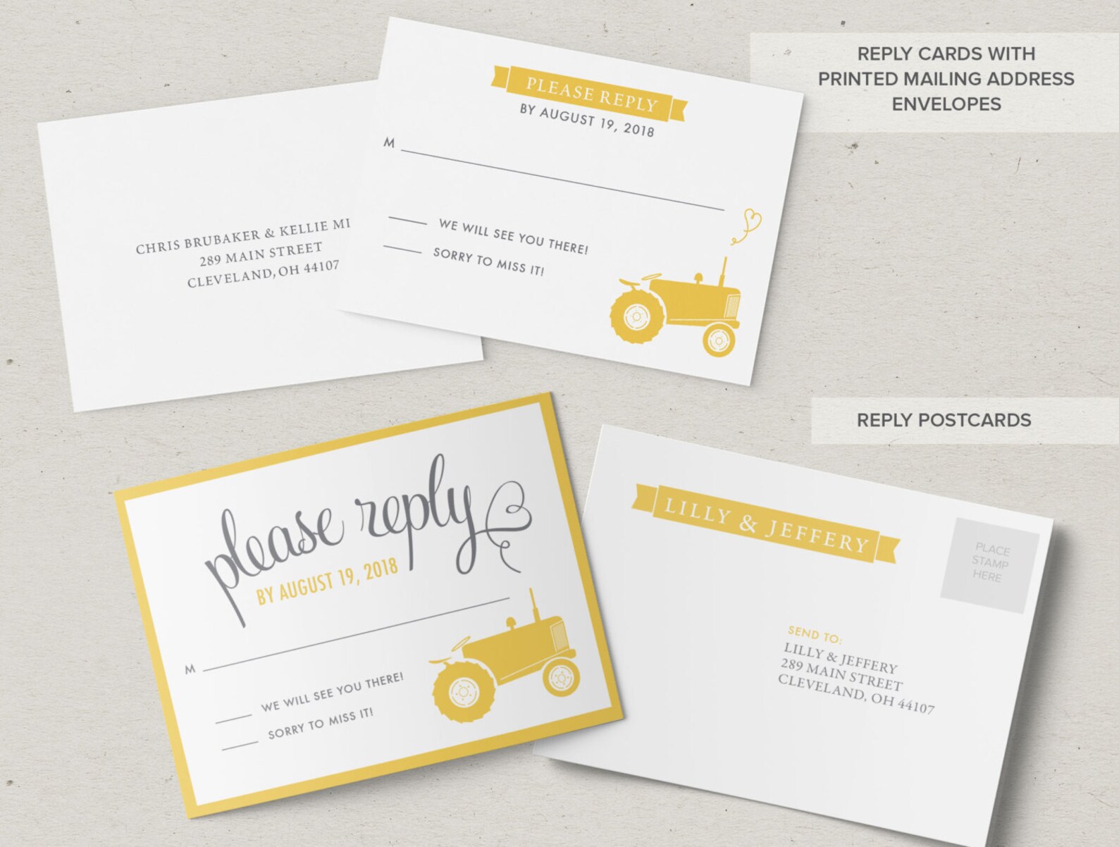 Rustic Farm Wedding Invitation Suite | Etsy