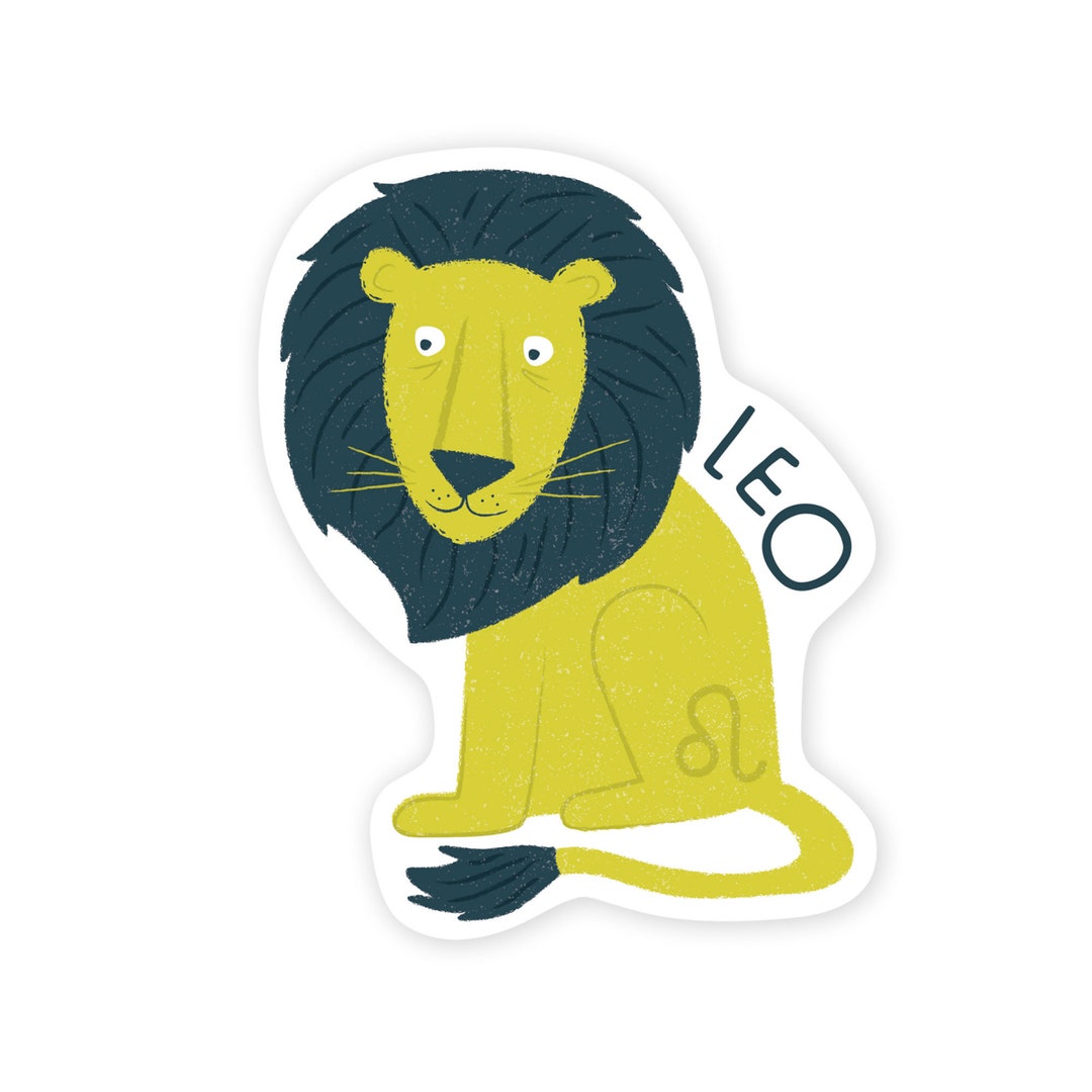 Leo Sticker Die Cut Sticker Astrology Zodiac - Etsy