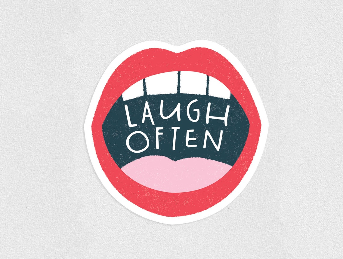 Laugh Often Sticker Die Cut Sticker | Etsy