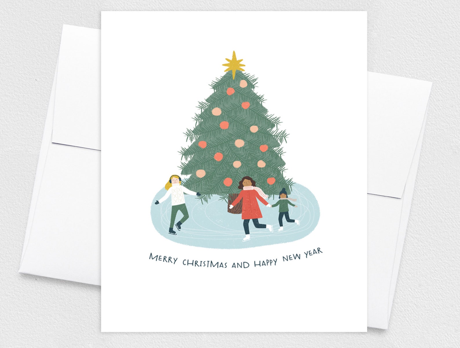 Christmas Tree Card Merry Christmas Greeting Card | Etsy