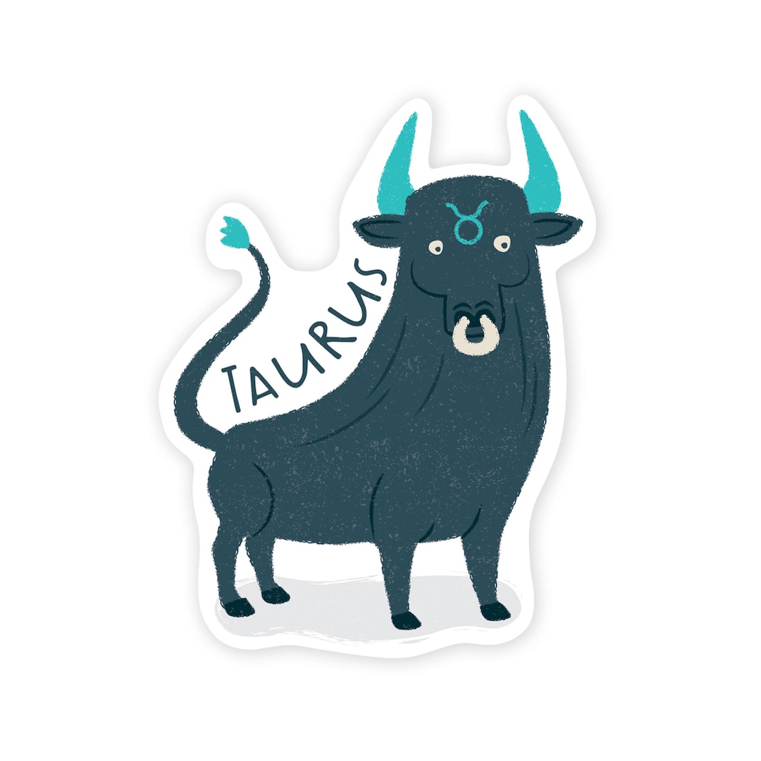 Taurus Sticker Die Cut Sticker Astrology Zodiac - Etsy