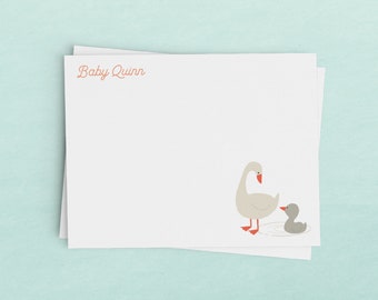 Goose Cards Set of 10 in White or Light Ivory With Matching Envelopes ...