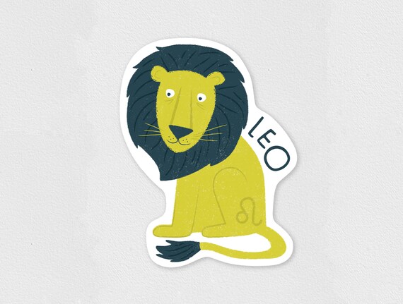 Leo Sticker Die Cut Sticker Astrology Zodiac - Etsy
