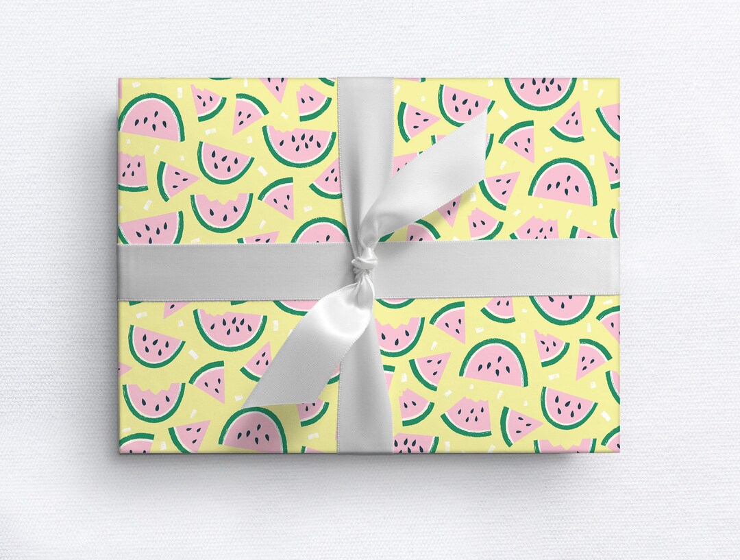 Watermelon Gift Wrap Birthday Everyday - Etsy