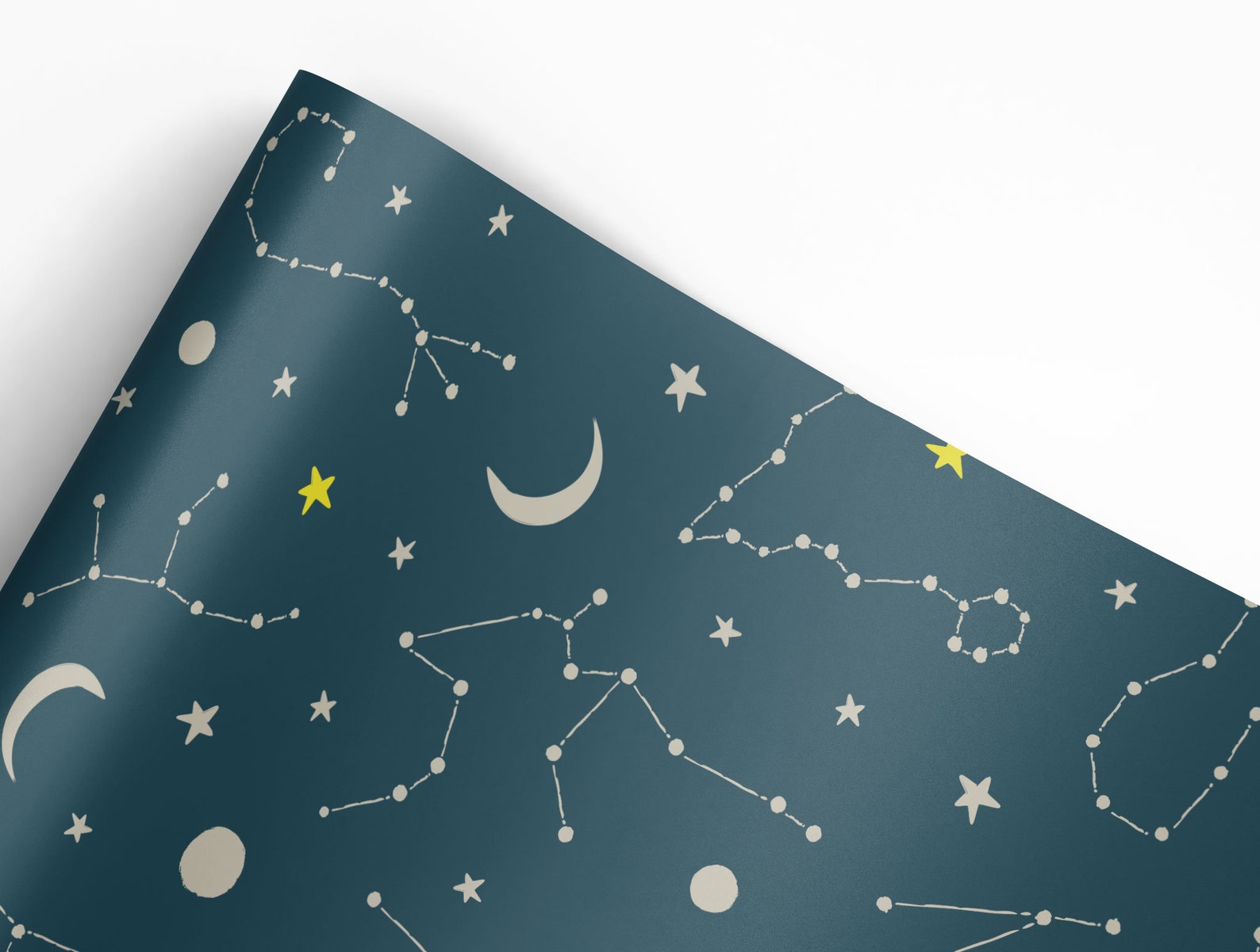 Constellations Gift Wrap Birthday Stars Moon Astrology - Etsy