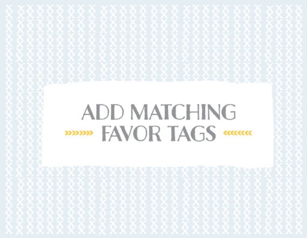 Add Matching FAVOR TAGS - Etsy