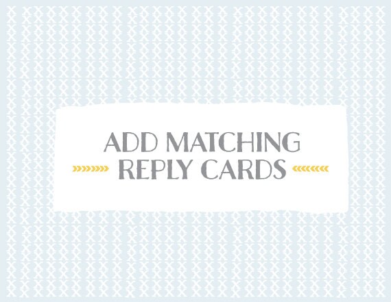 Add Matching REPLY CARDS | Etsy