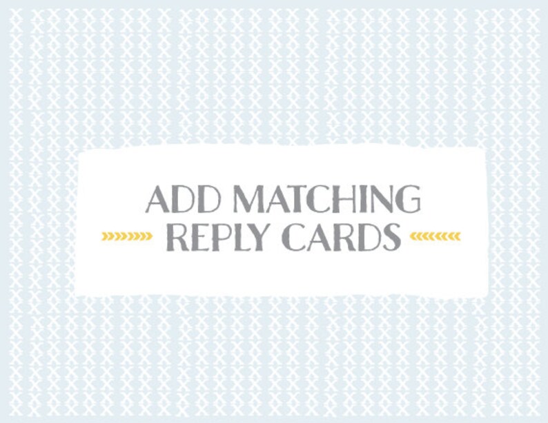 Add Matching REPLY CARDS | Etsy