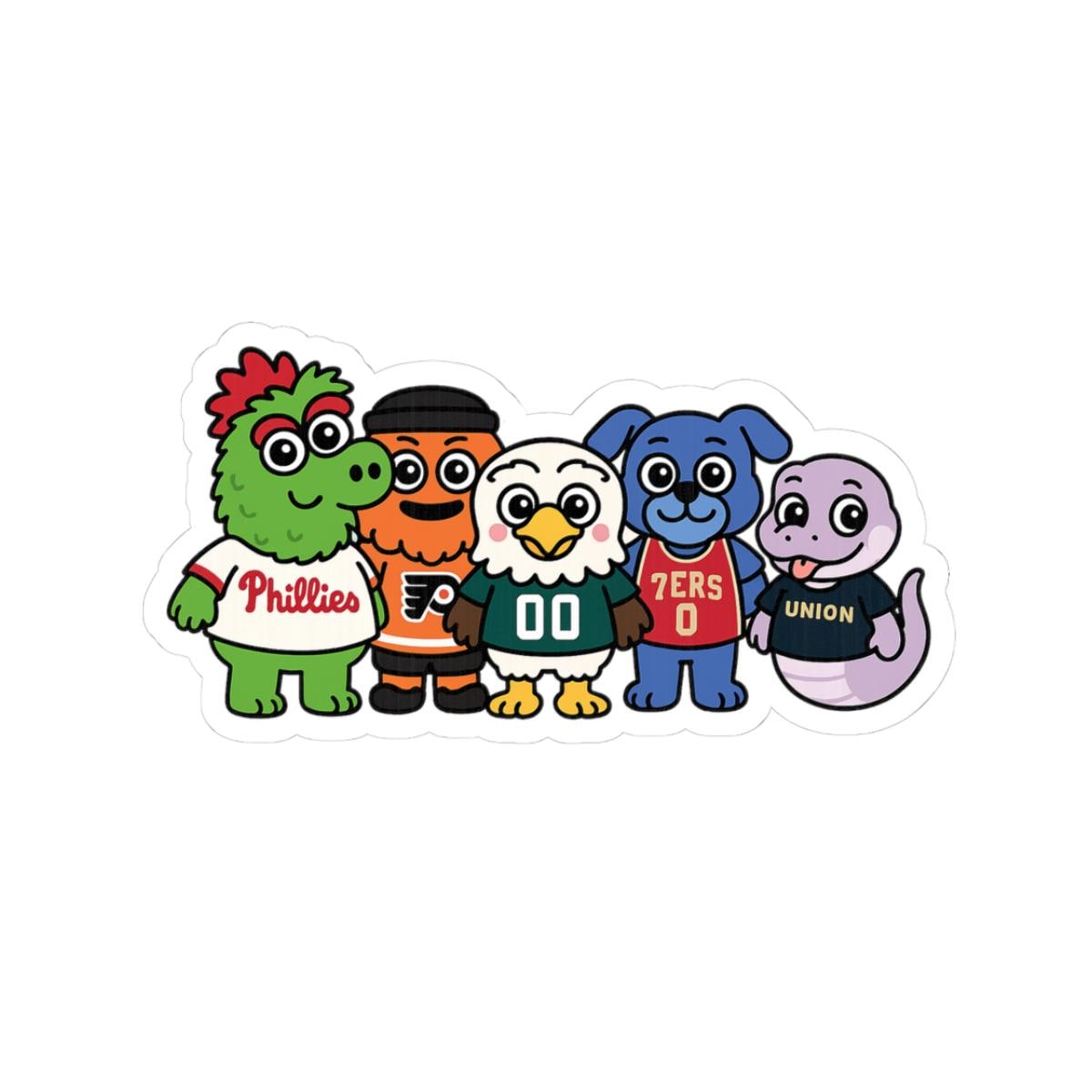 Philadelphia Sports Kiss-cut Stickers - Phanatic, Gritty, Phang, Swoop ...