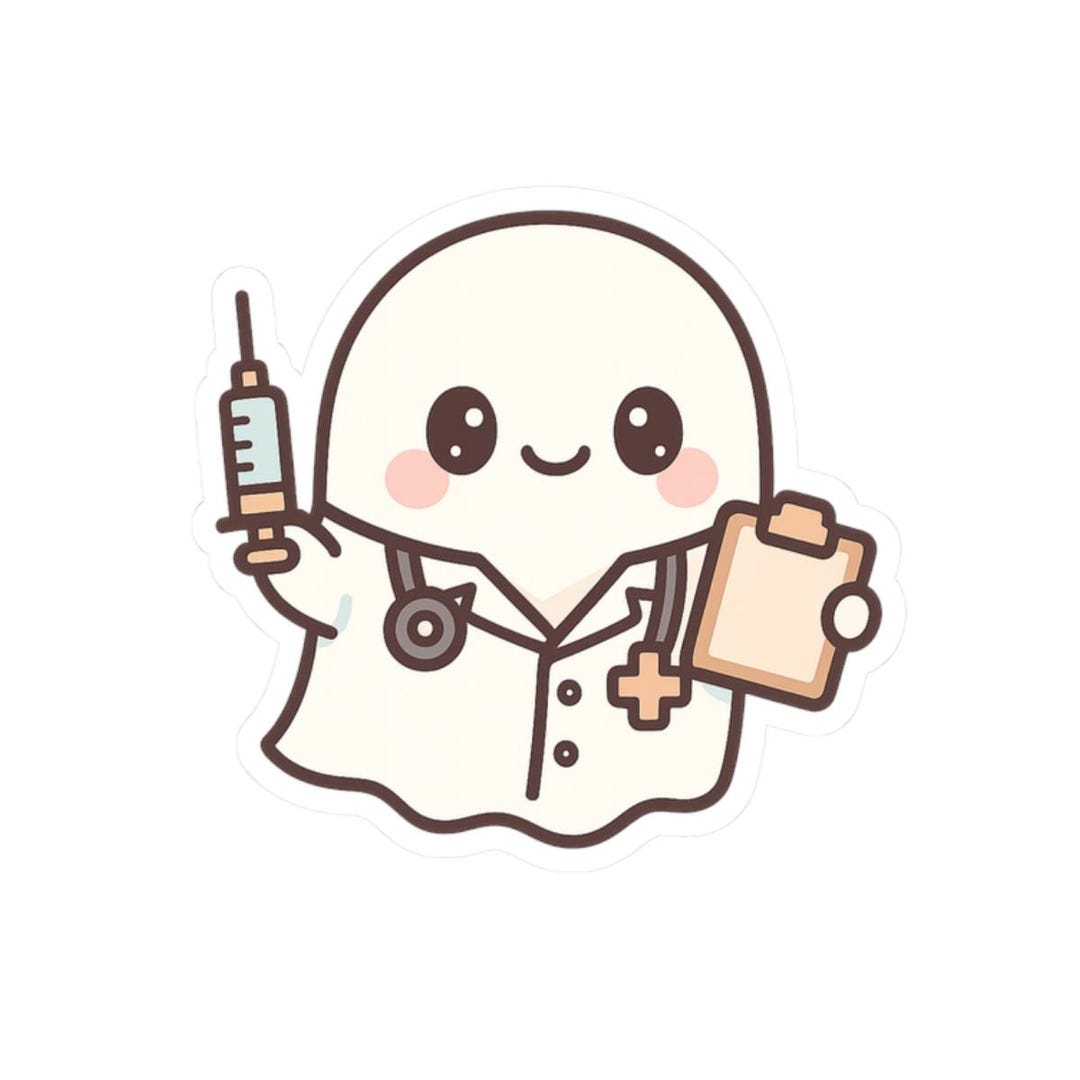 Spooky Doctor Ghost Sticker – Healthcare Halloween Decal Set - Etsy