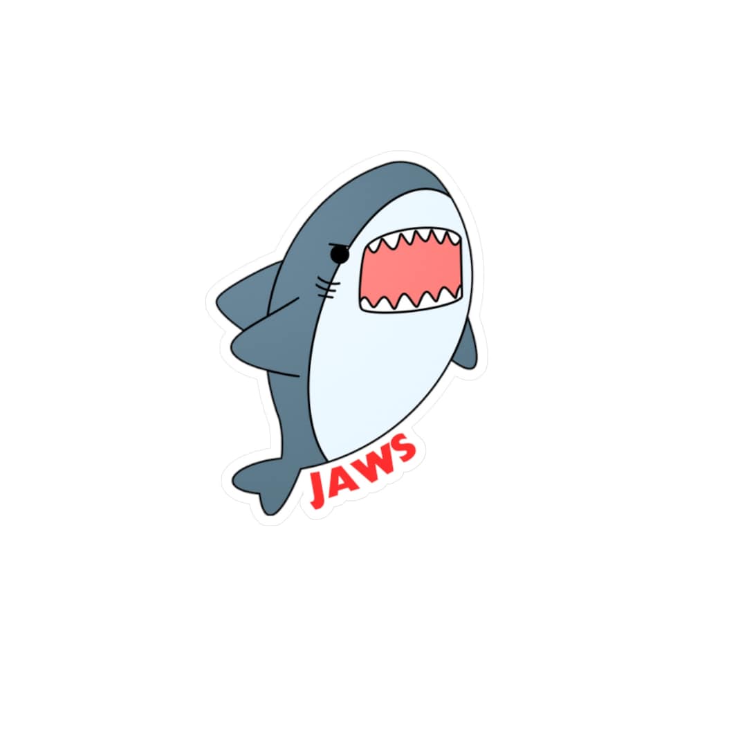 Cute Jaws Logo Vinyl Decals - Etsy