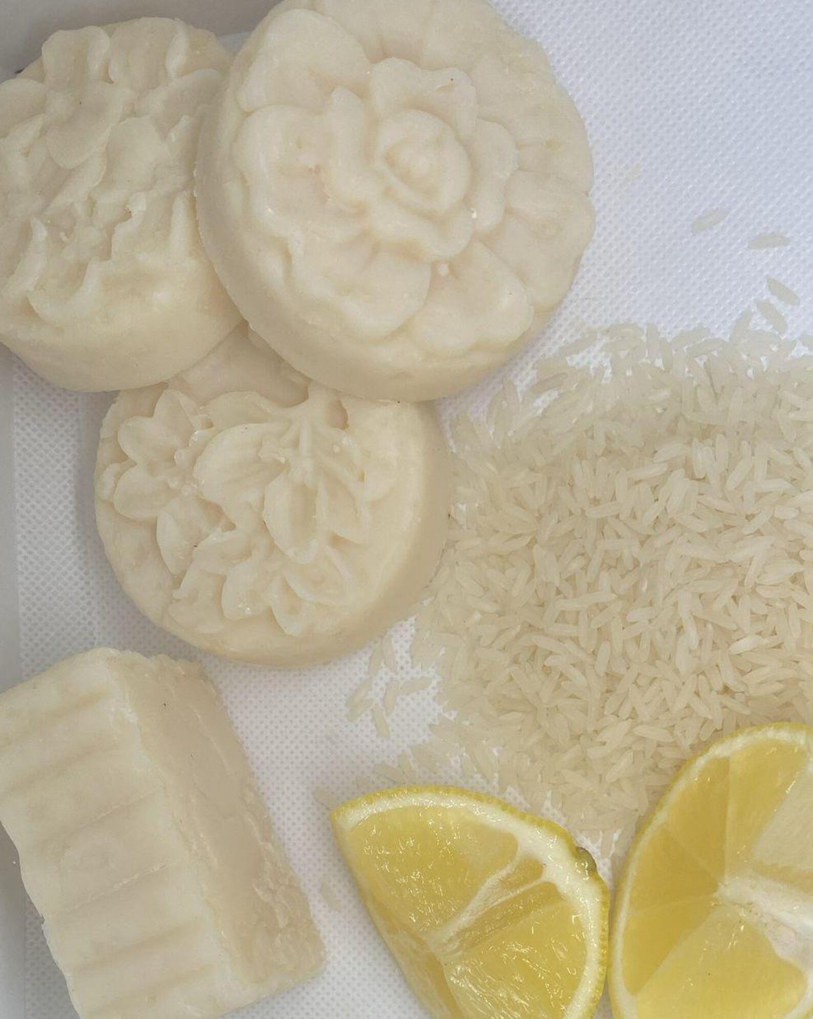 Handmade Lemon Rice Soap Bar - Etsy