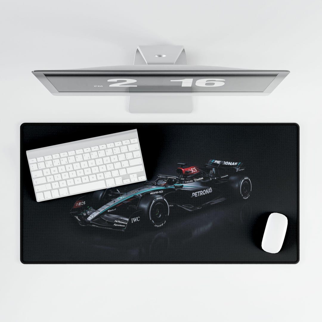 Lewis Hamilton 2024 Mercedes F1 Desk Mat | Mercedes Desk Mat | F1 Mouse ...