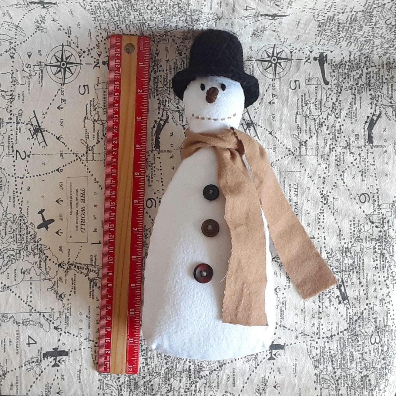 Snowman Handmade Christmas Home Decoration, Shelf Sitter, Tiered Tray ...