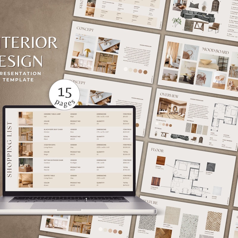 Interior decorating workbook - Etsy.de