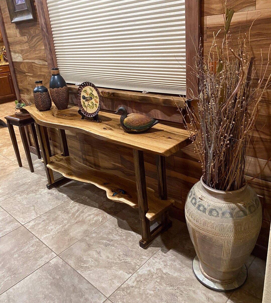 Live Edge Table, Entryway Table, Console Table - Etsy