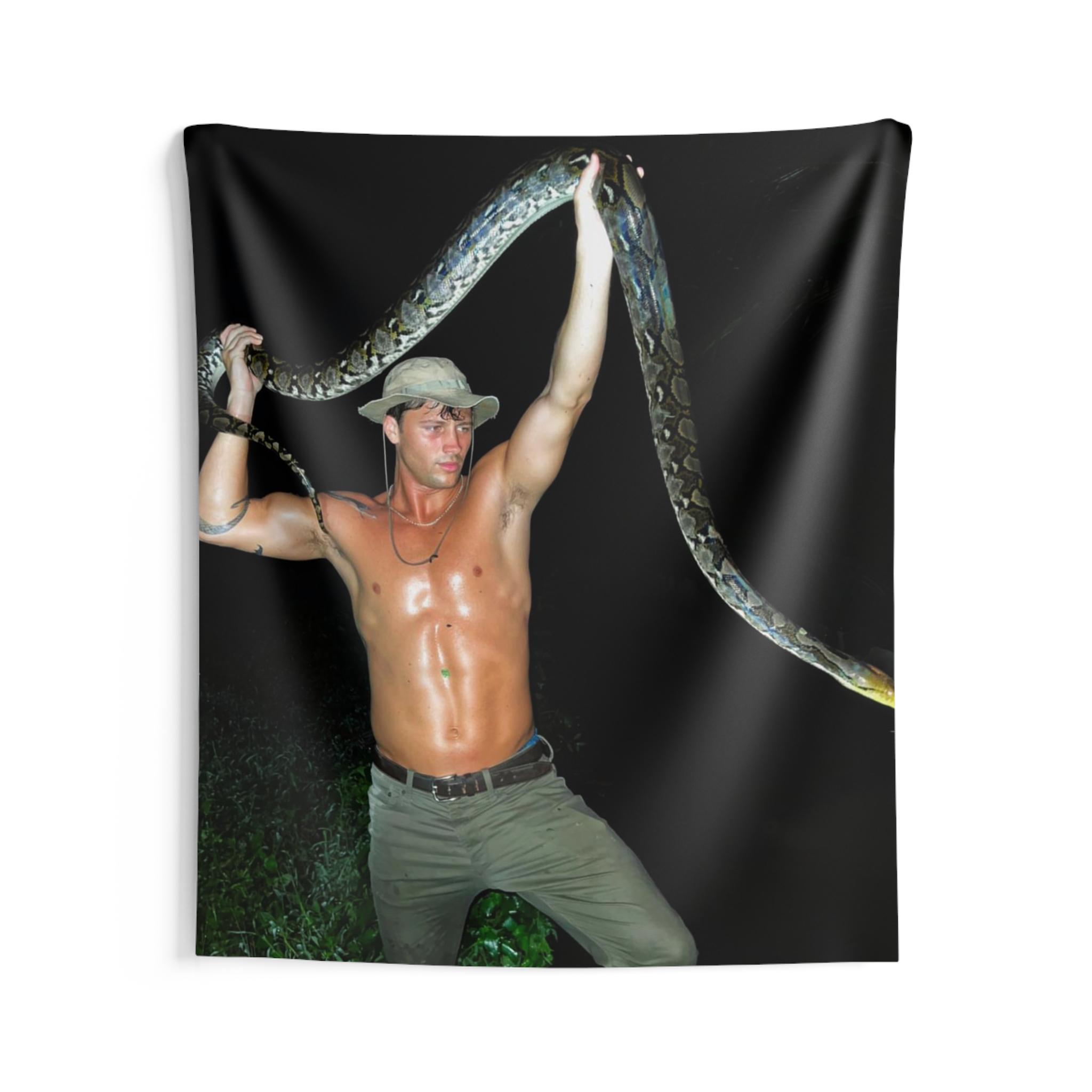 Rob Rausch Snake Tapestry, Love Island USA Fan Art - Etsy