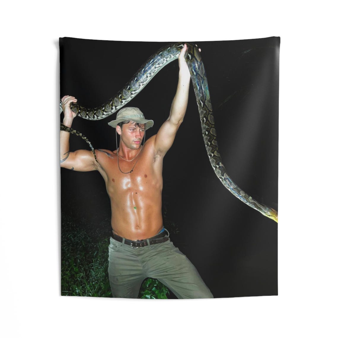 Rob Rausch Snake Tapestry, Love Island USA Fan Art - Etsy