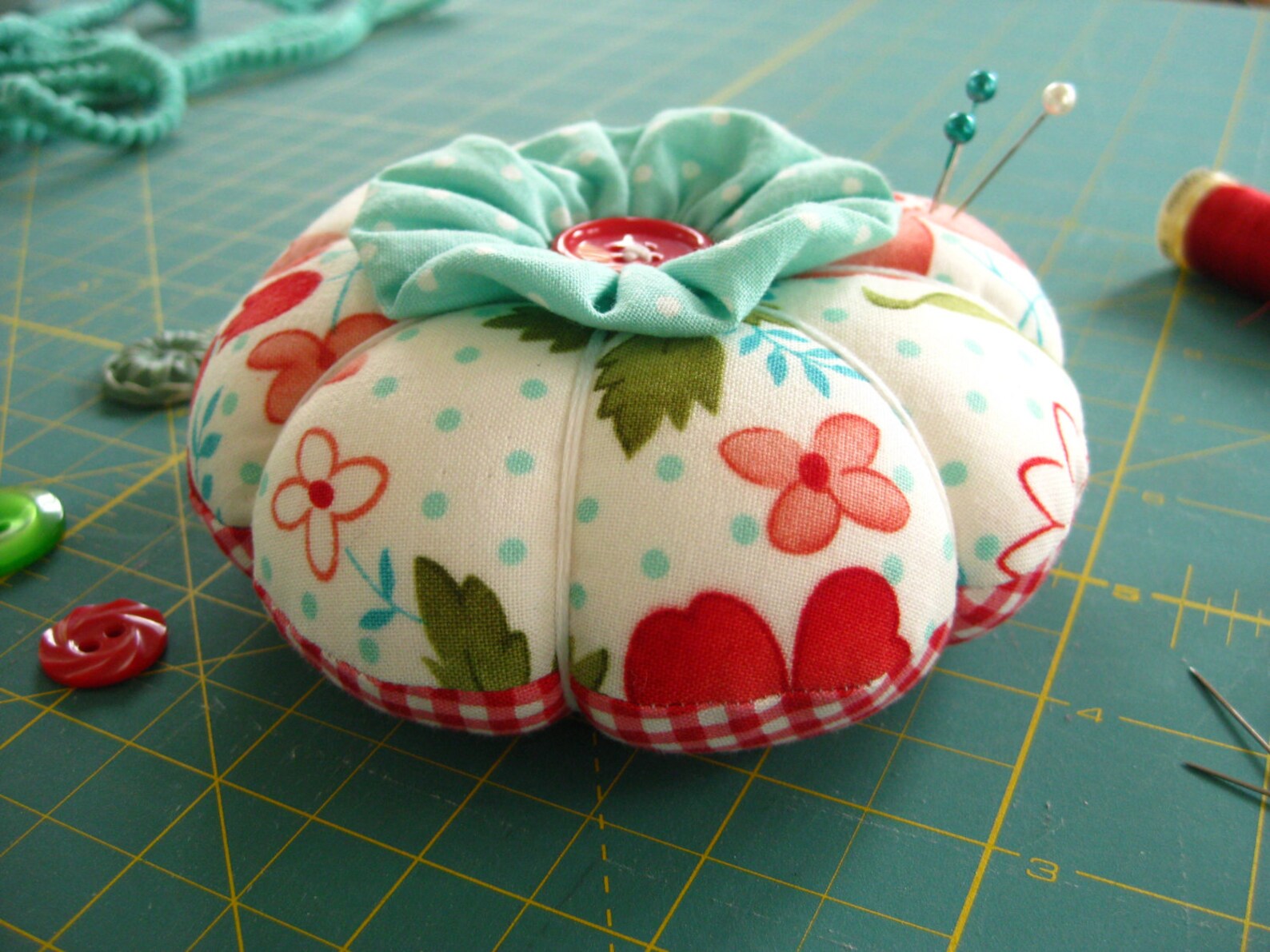 Pincushion Pattern Tutorial PDF INSTANT DOWNLOAD Yoyo Flower Design - Etsy