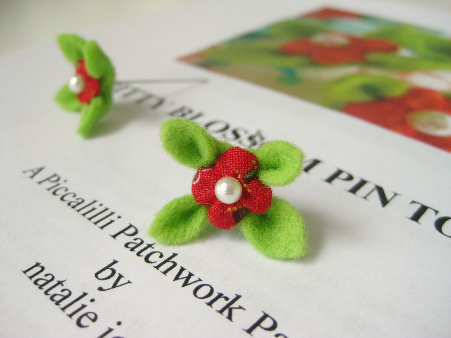 Decorative Pin Tutorial - PDF INSTAND DOWNLOAD - Bitty Blossom Pin ...