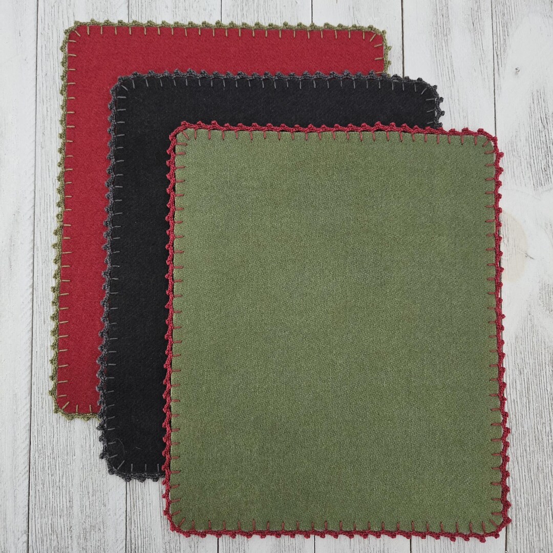 Miniature Wool Blankets - LARGE Bed Sized - Three Winter Warm Color ...