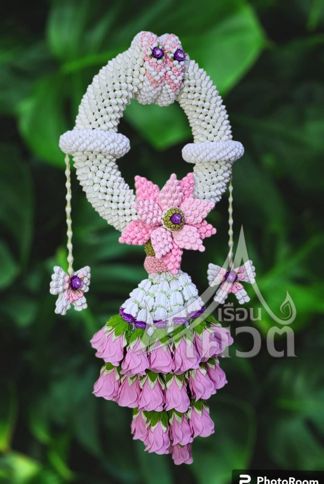 Pink Flower Thai Garland Flower Toss Wedding Decor for Table ...